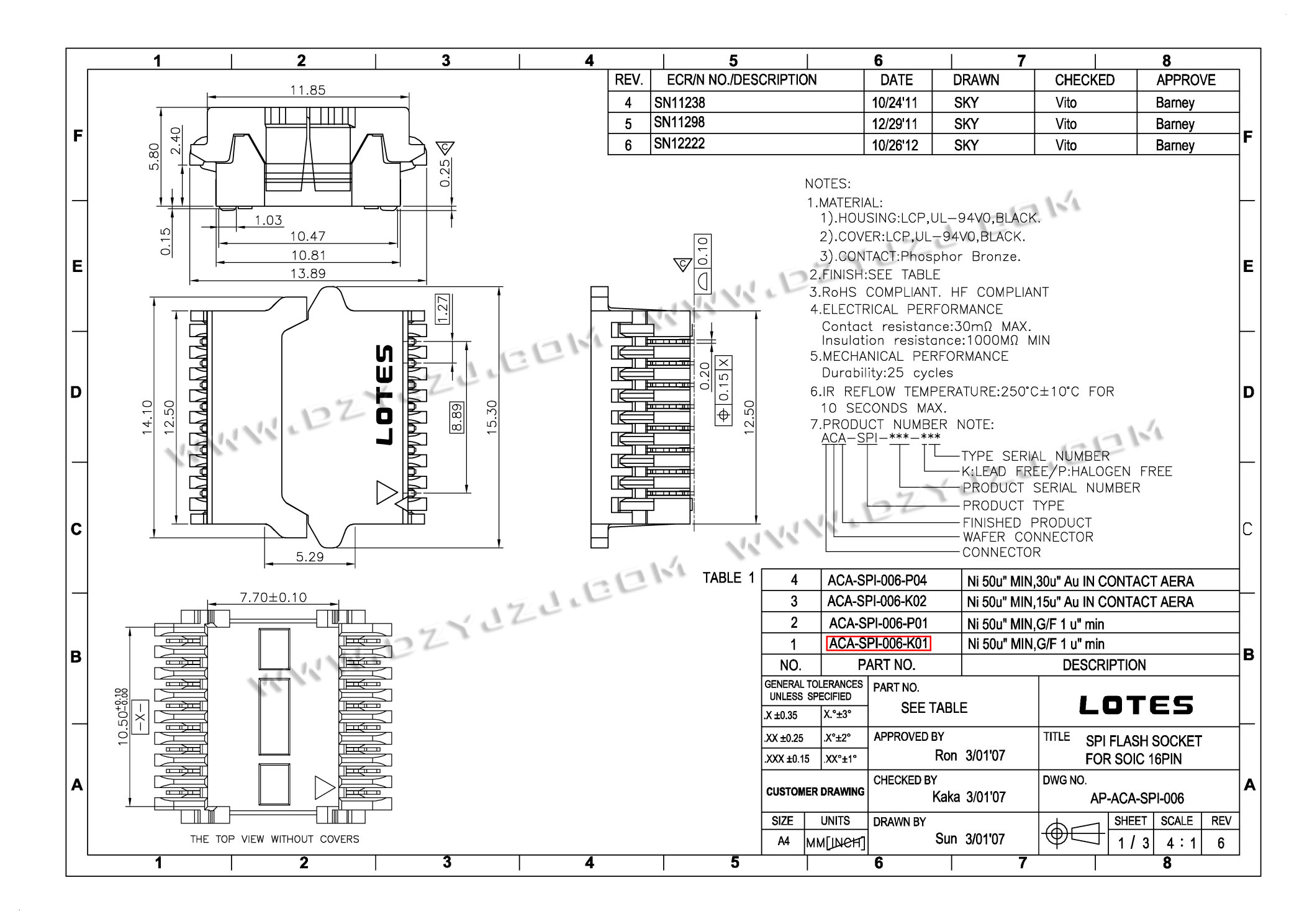 SPI FLASH SOCKET FOR SOIC 16PIN-电子元件之家